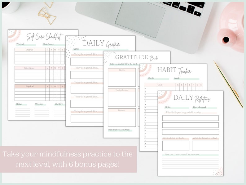 Printable Vision Board Kit Manifestation Journal Gratitude Journal and ...