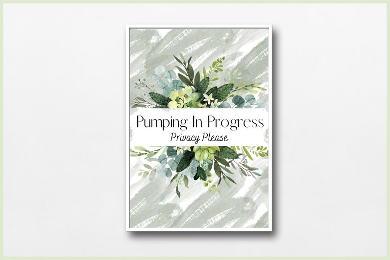 Printable Pumping in Progress Sign | Printable Breastfeeding Sign ...