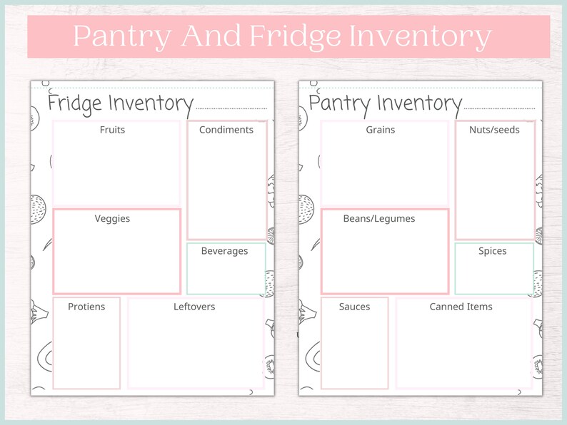 Printable Budget Meal Planner Weekly Grocery List Printable | Etsy