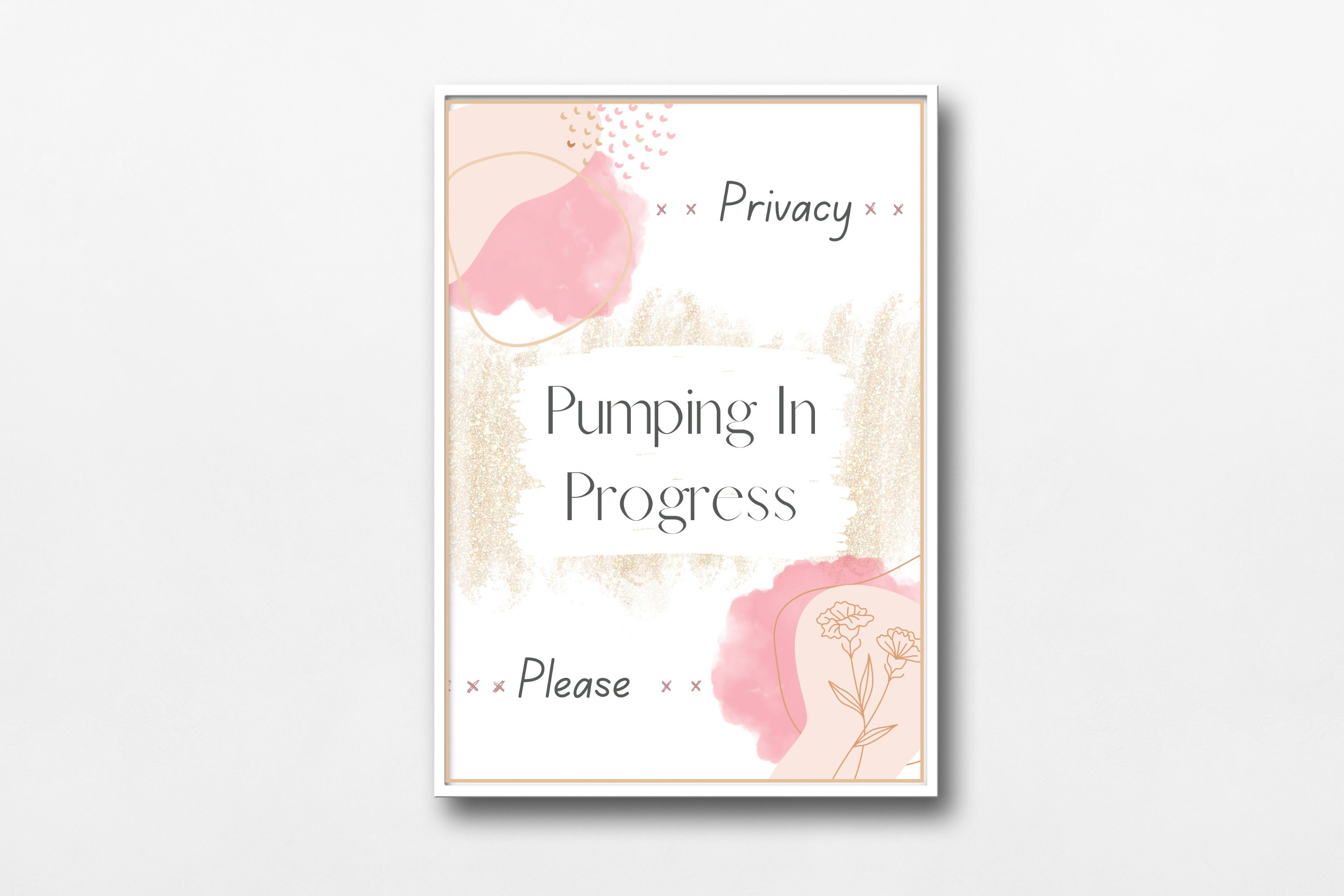 Printable Pumping in Progress Sign | Printable Breastfeeding Sign ...