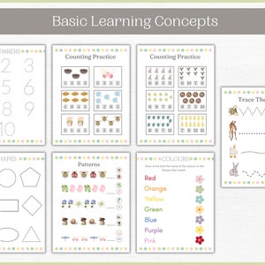 Homeschool Preschool Spring Morning Menu Printable | Morning Menu Pages ...