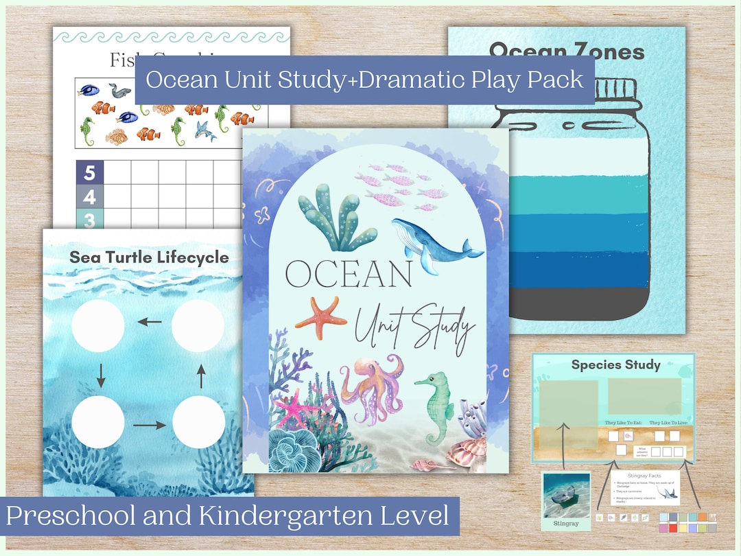 Printable Ocean Unit Study | Ocean Dramatic Play Kit | Homeschool ...