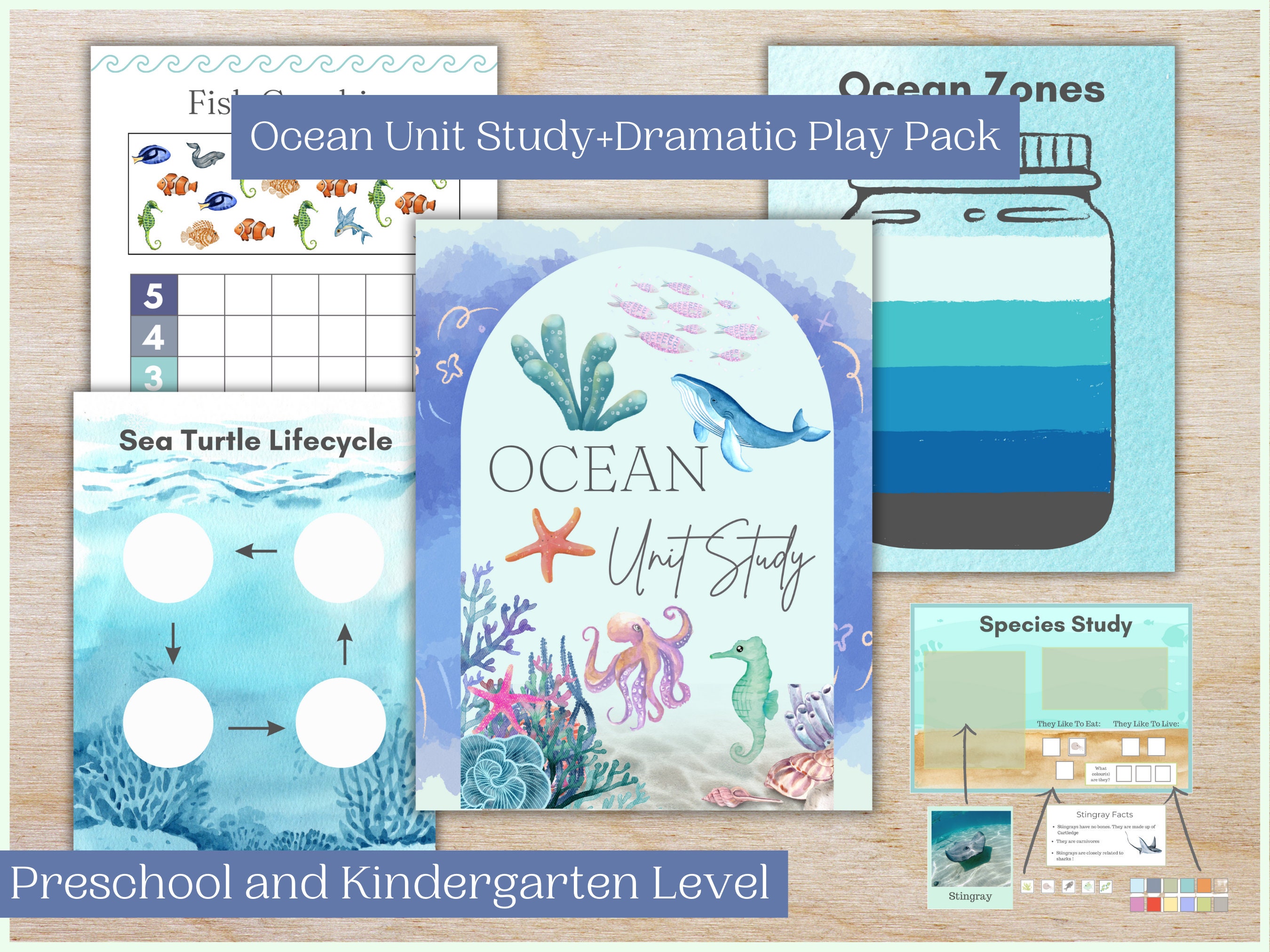 Printable Ocean Unit Study | Ocean Dramatic Play Kit | Homeschool ...