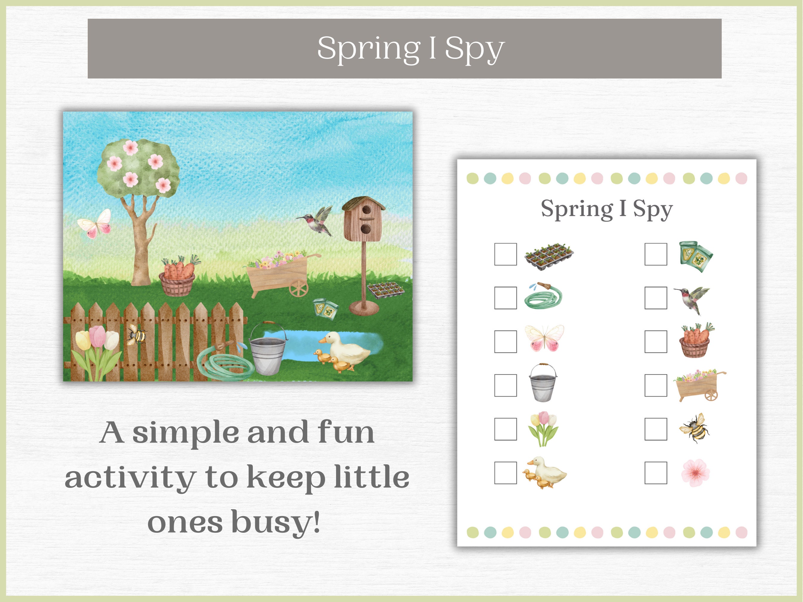 Homeschool Preschool Spring Morning Menu Printable Morning Menu Pages ...