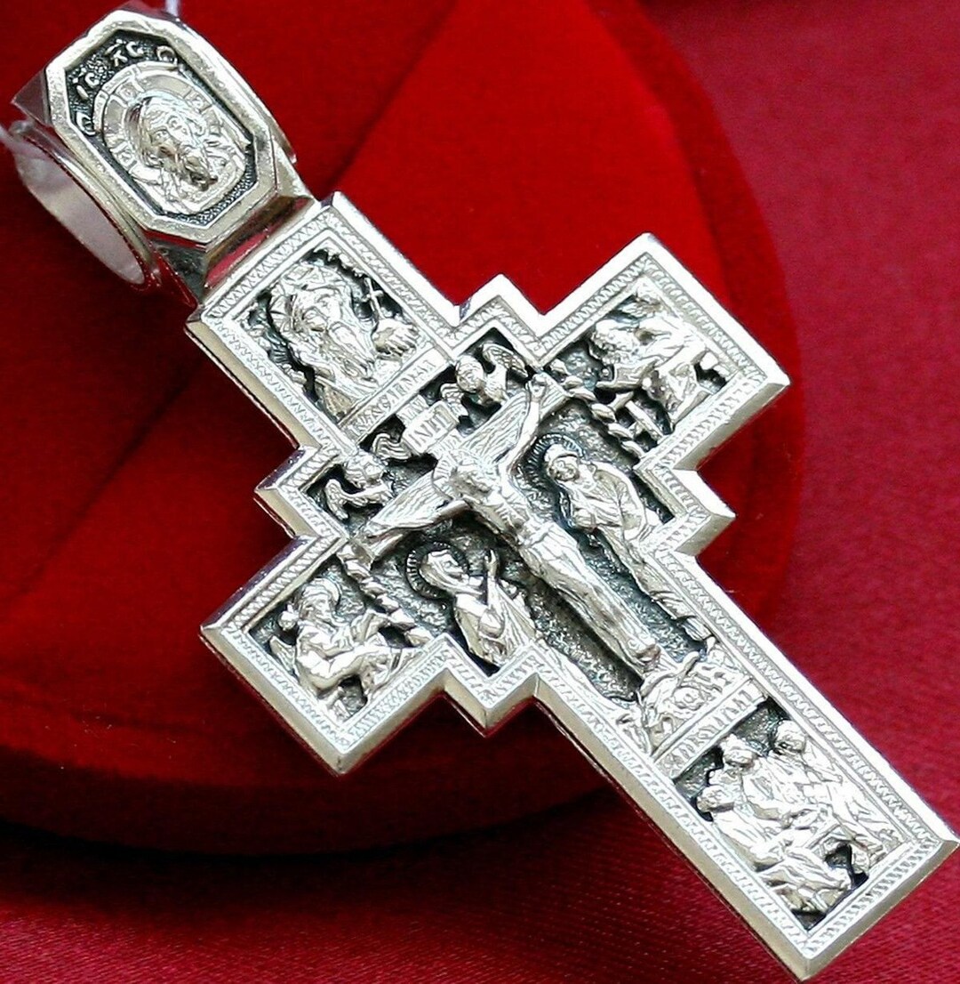Lord Almighty Icon Russian Greek Men Orthodox Prayer Body Cross Solid ...