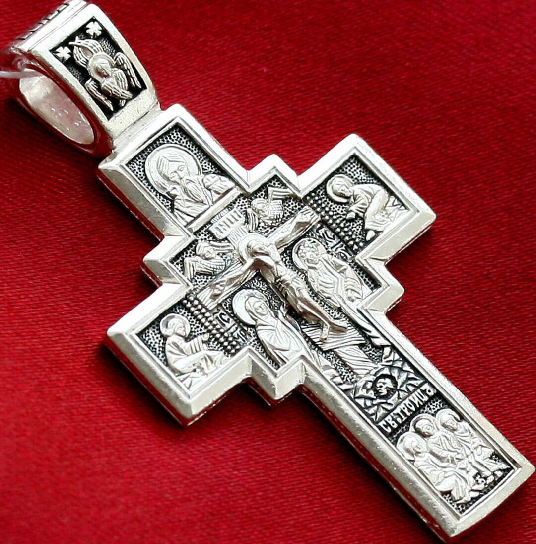 Lord Almighty Icon Russian Greek Men Orthodox Prayer Body Cross Solid ...