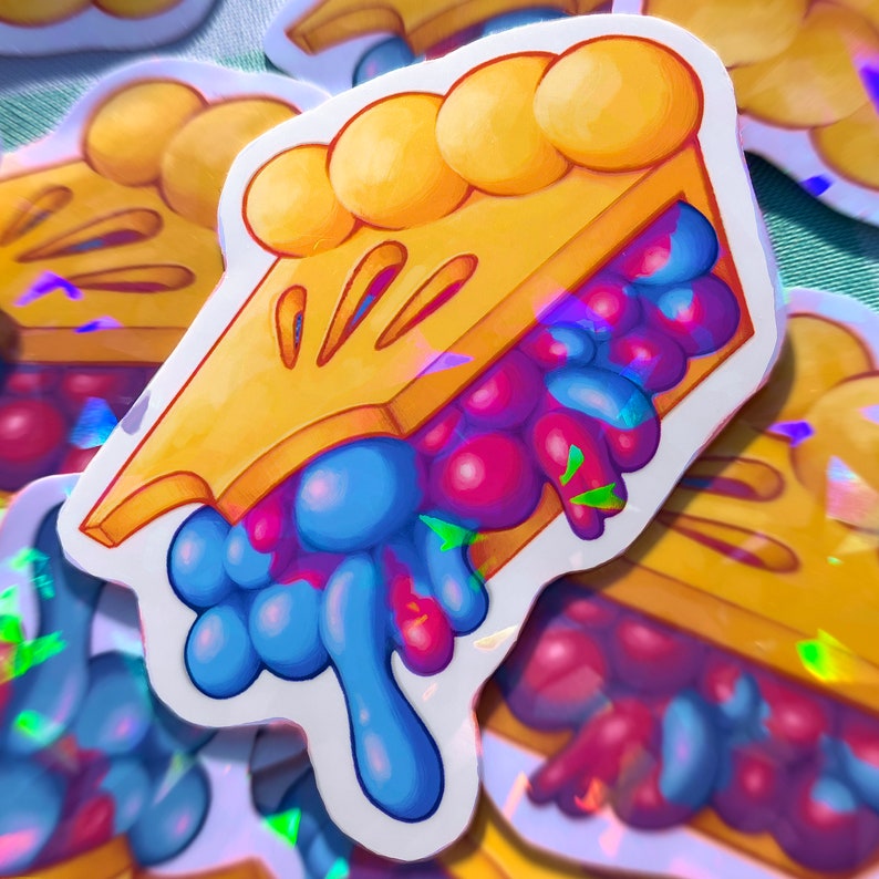 Pansexual Pie Sticker Waterproof, Vinyl Sticker, Die-cut Sticker ...