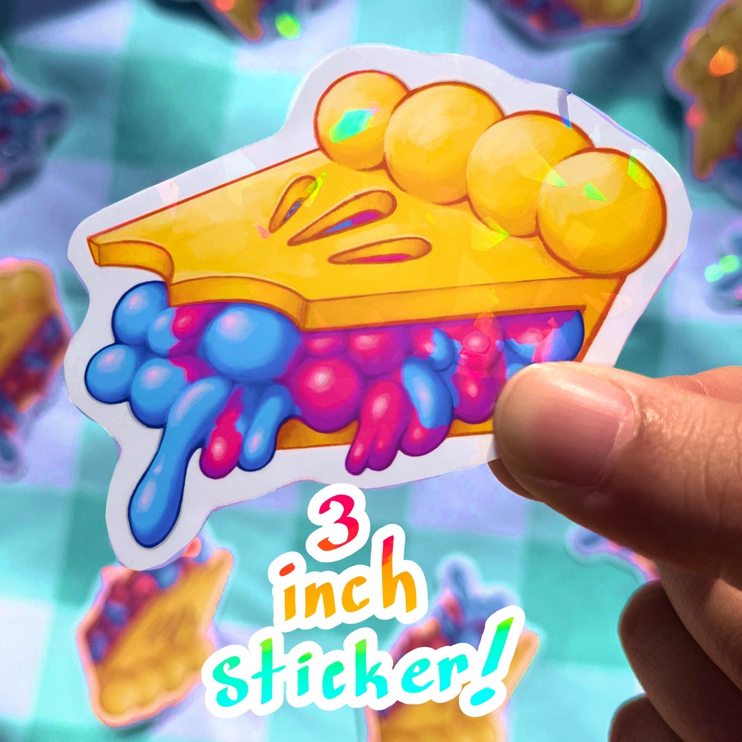 Pansexual Pie Sticker Waterproof, Vinyl Sticker, Die-cut Sticker ...