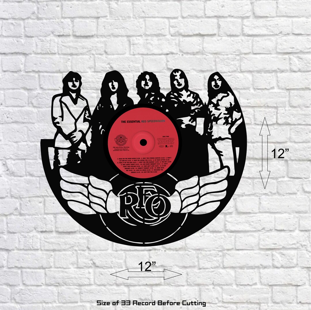 REO Speedwagon Laser Cut Vinyl Record Art Record Cutout - Etsy UK
