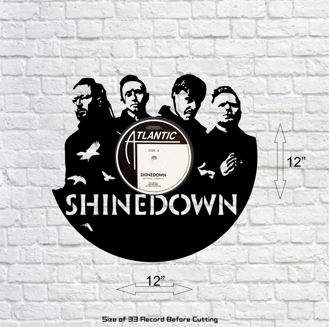 Shinedown laser Cut Vinyl Record Art record Cutout Wall Art-room Décor ...