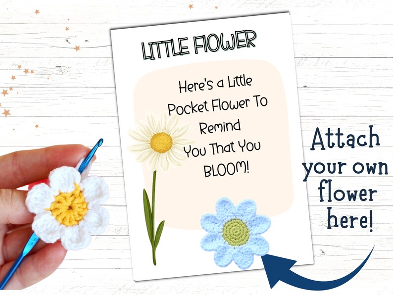 PRINTABLE Crochet Flower Poem Template Crochet Flower Poem - Etsy