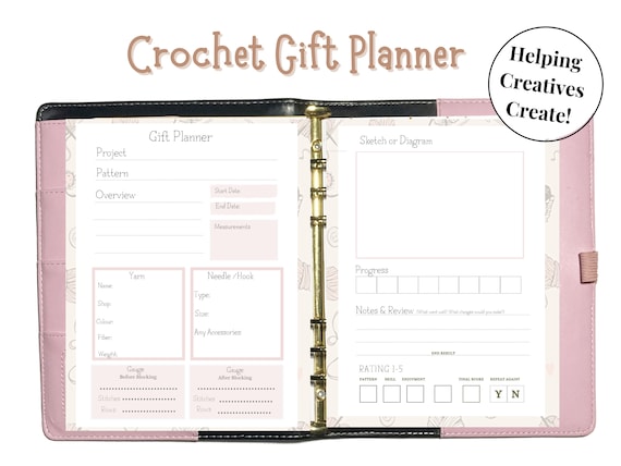 Crochet Project Pages Crochet Planner Printable Crochet | Etsy