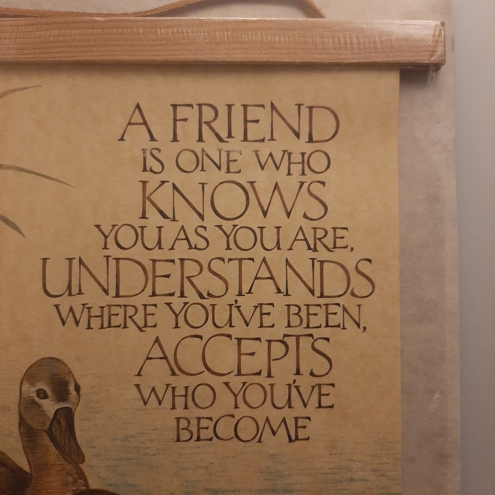 Vintage Abbey Press Scroll With Friendship Passage Design By | Etsy