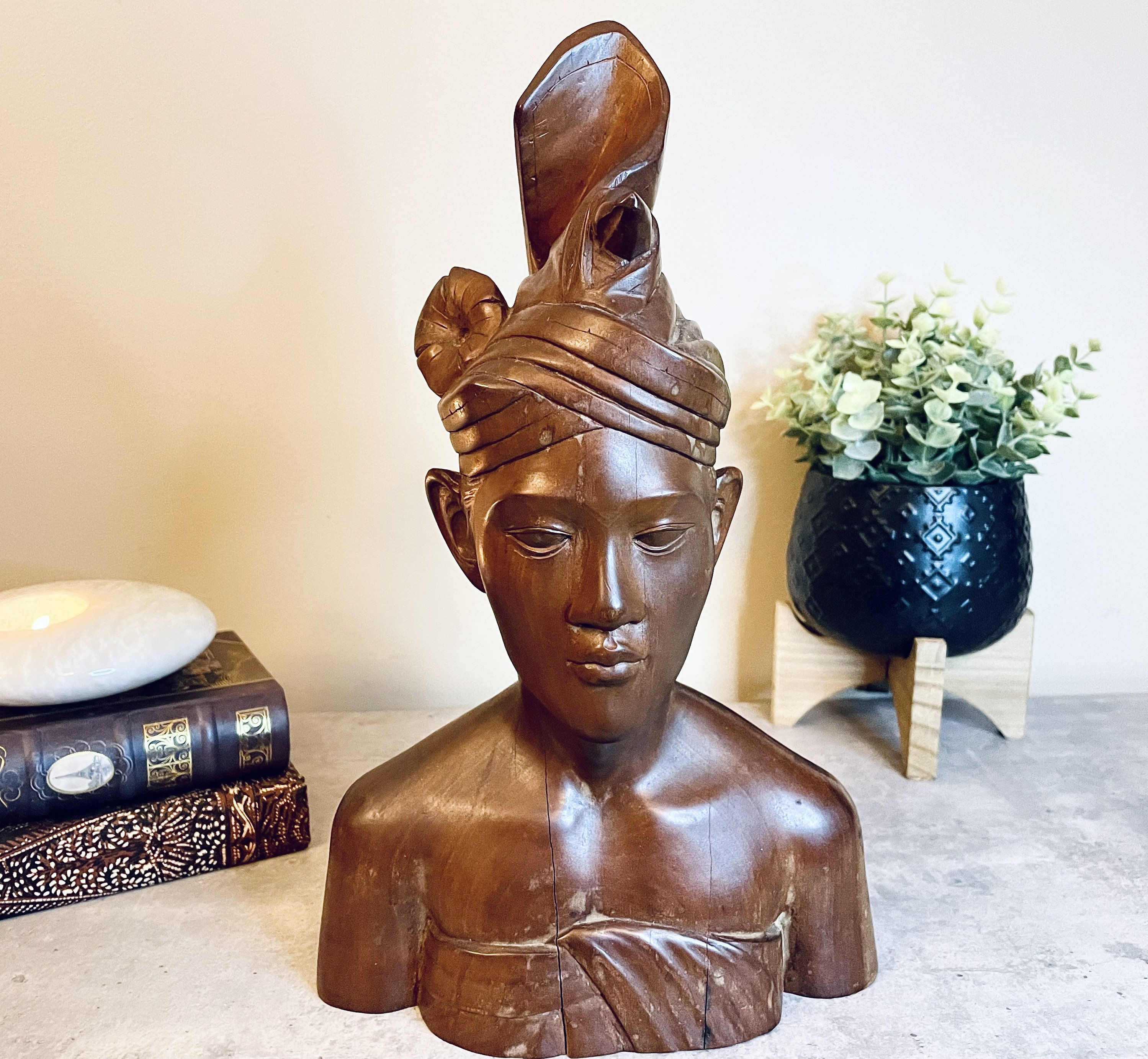 Hand Crafted Head Bust 1900