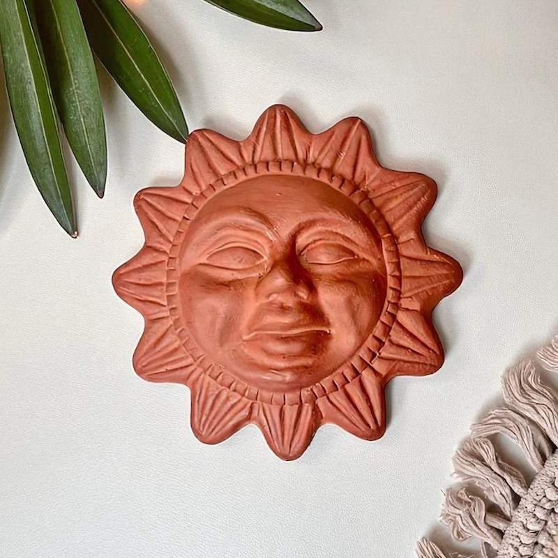 Mexican Sun and Moon Art - Etsy