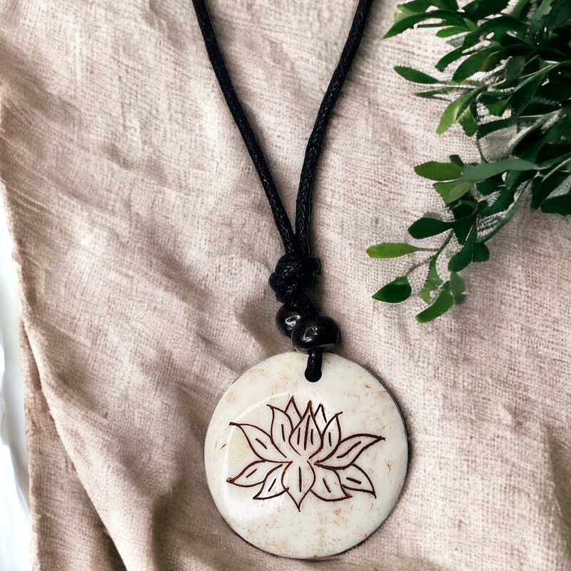 Lotus Flower Pendant - Etsy