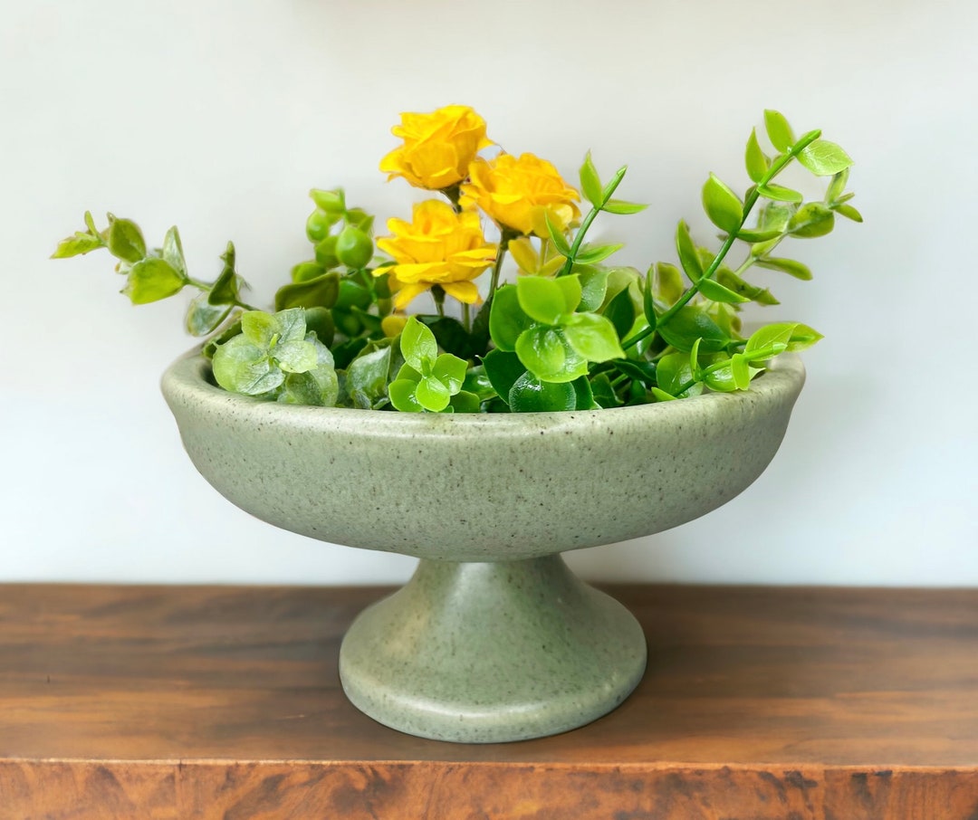 Vintage Haeger Pottery Green Speckled Planter/vase With - Etsy