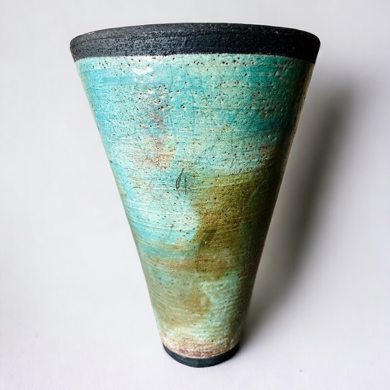 Raku Vase - Etsy