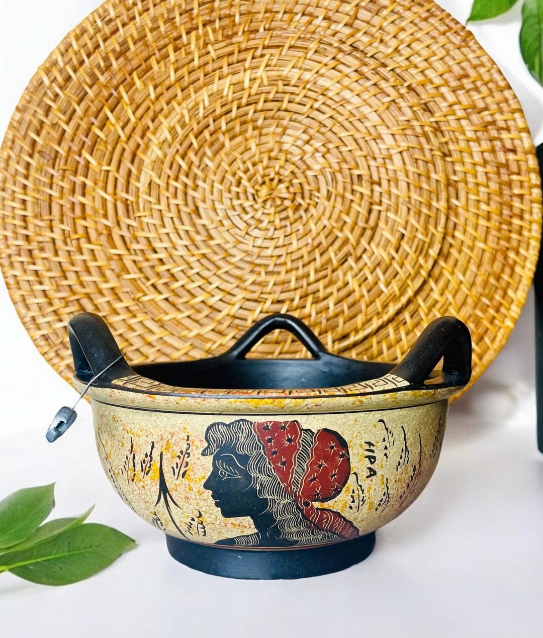 Vintage Handmade Small Greek Pottery Bowl Replica of Ancient Greek ...