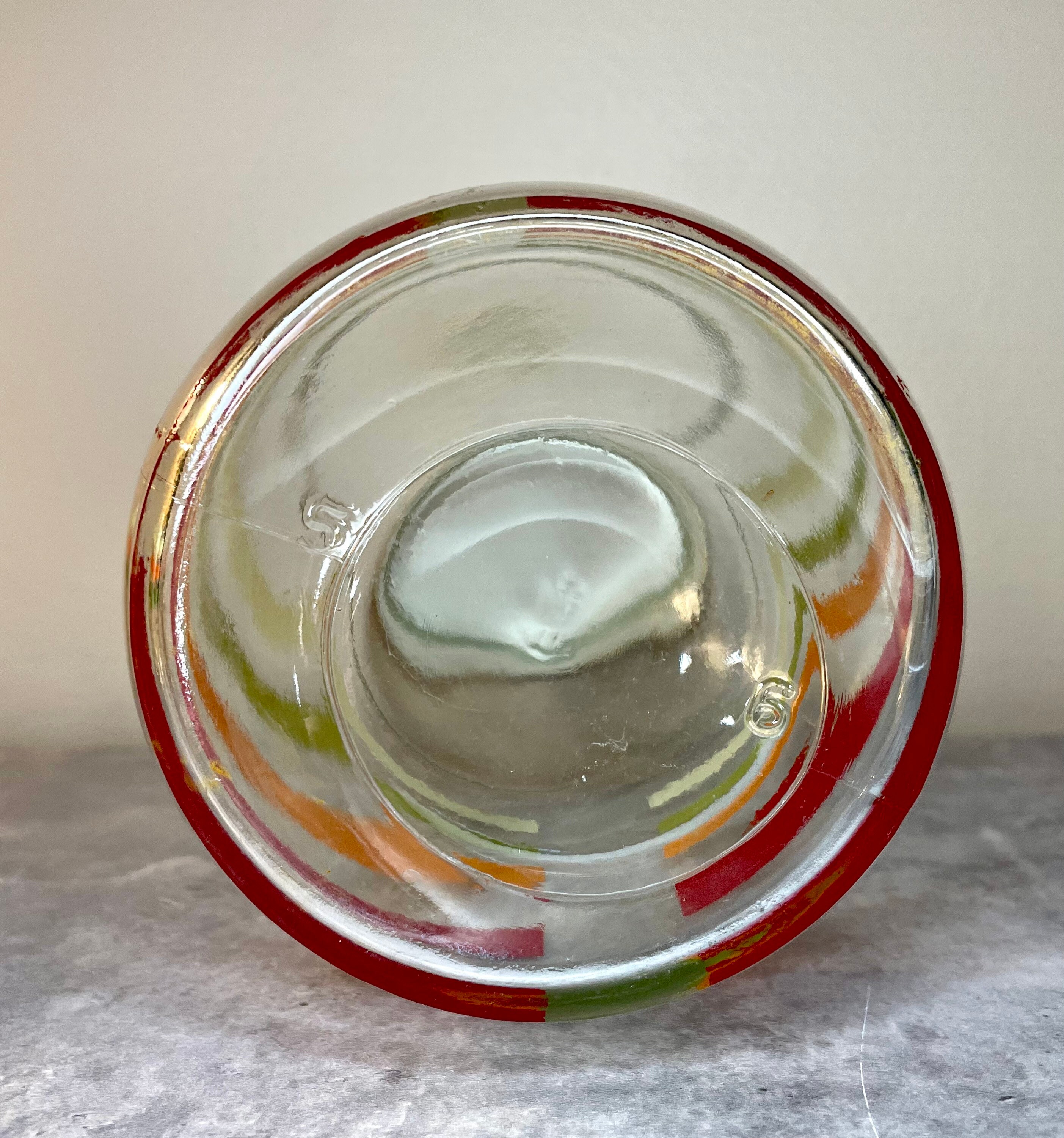 Retro Vintage Anchor Hocking Fiesta Bands/colorful Striped - Etsy