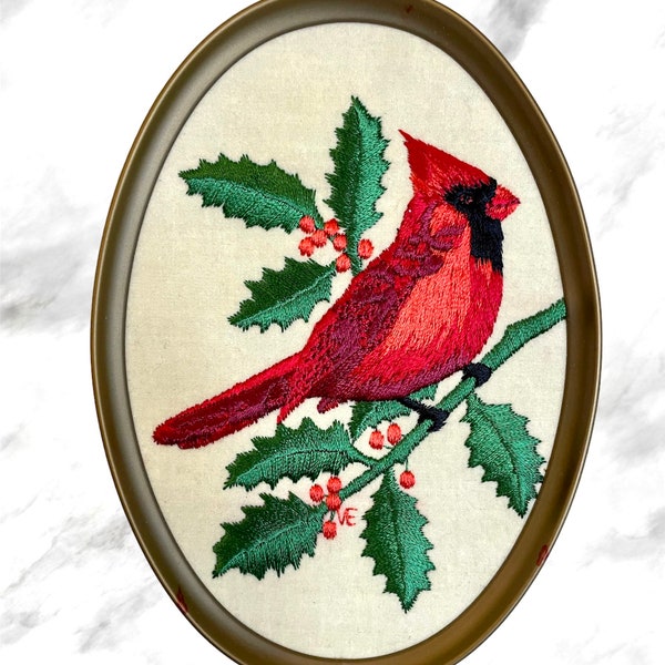 Cardinal Embroidery - Etsy