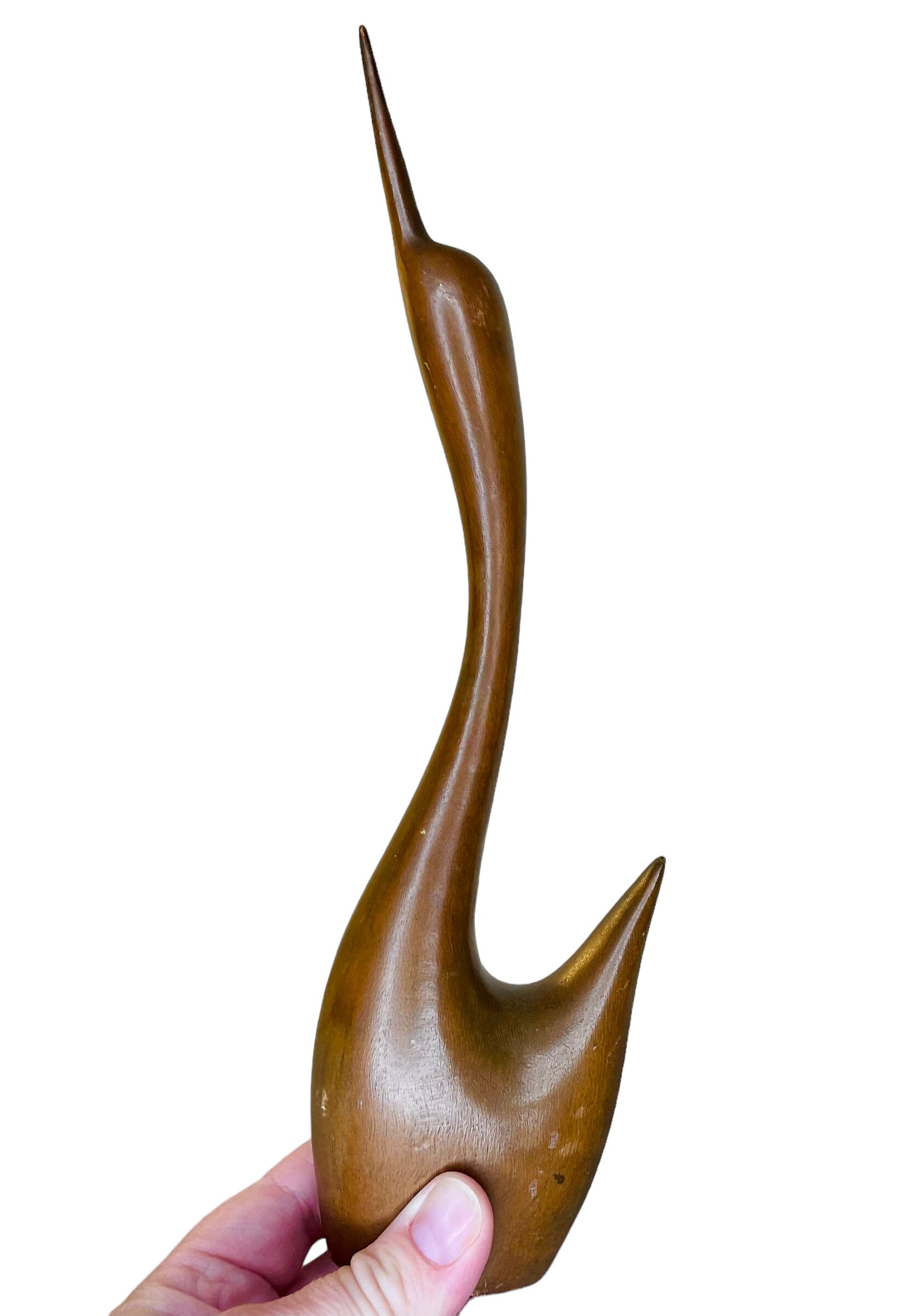 Mid Century Vintage Handmade Natural Wooden Carved Swan - Etsy