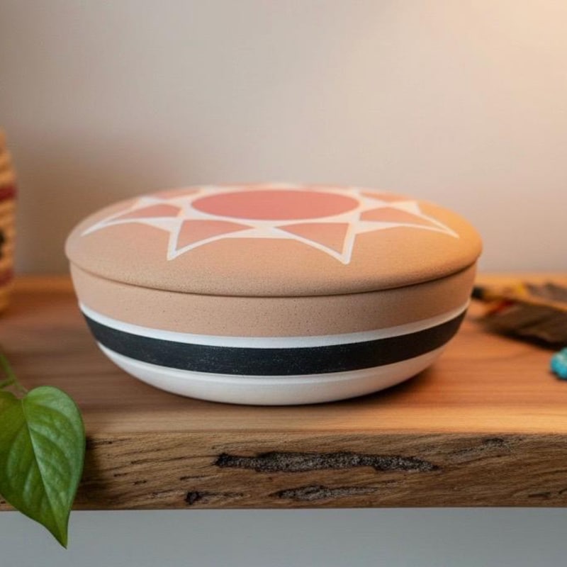 Pink Pottery Pot With Lid - Etsy
