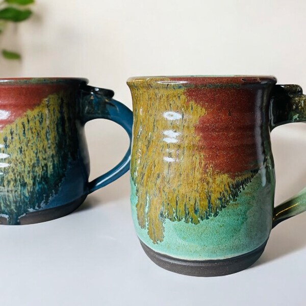 Drip Glaze Pottery - Etsy