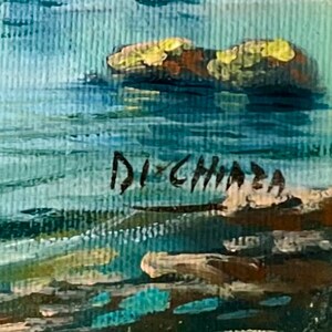 Immaculate Vintage Original Oil Painting of an Ocean Seascape W/boats ...