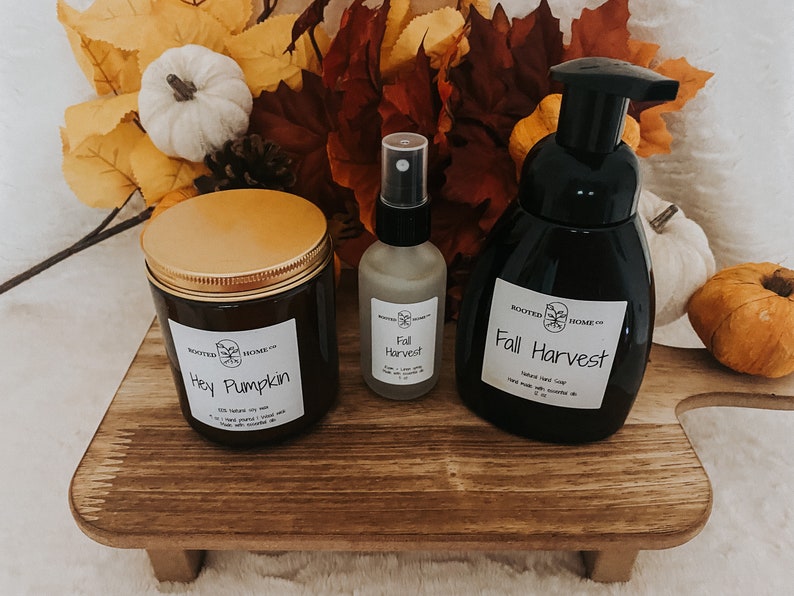 Fall Harvest Bundle / Fall Candle / Fall Room Spray / Thankful Candle ...