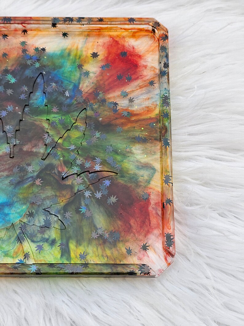 Rainbow Weed Rolling Tray, 420 Tray, Set for Men, Rolling Set for Women ...