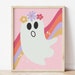 Groovy Ghost Printable, Retro Halloween Decor, Halloween Wall Art ...