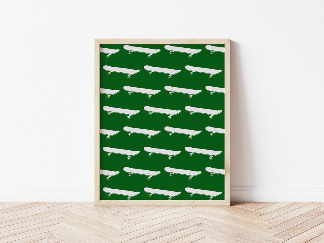 Skateboard Art, Skateboarding Wall Art, Man Cave Wall Decor ...