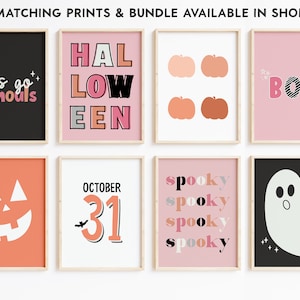Groovy Ghost Printable, Retro Halloween Decor, Halloween Wall Art ...