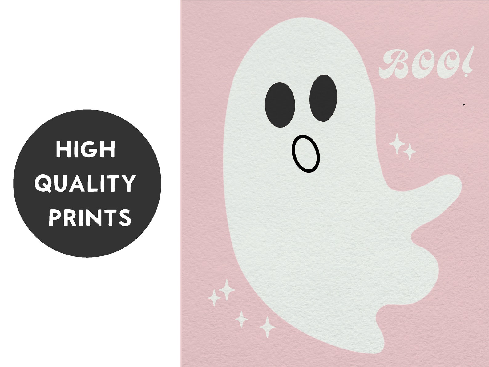 Pink Ghost Printable Pink Halloween Decor Halloween Wall - Etsy
