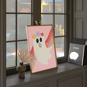 Groovy Ghost Printable, Retro Halloween Decor, Halloween Wall Art ...
