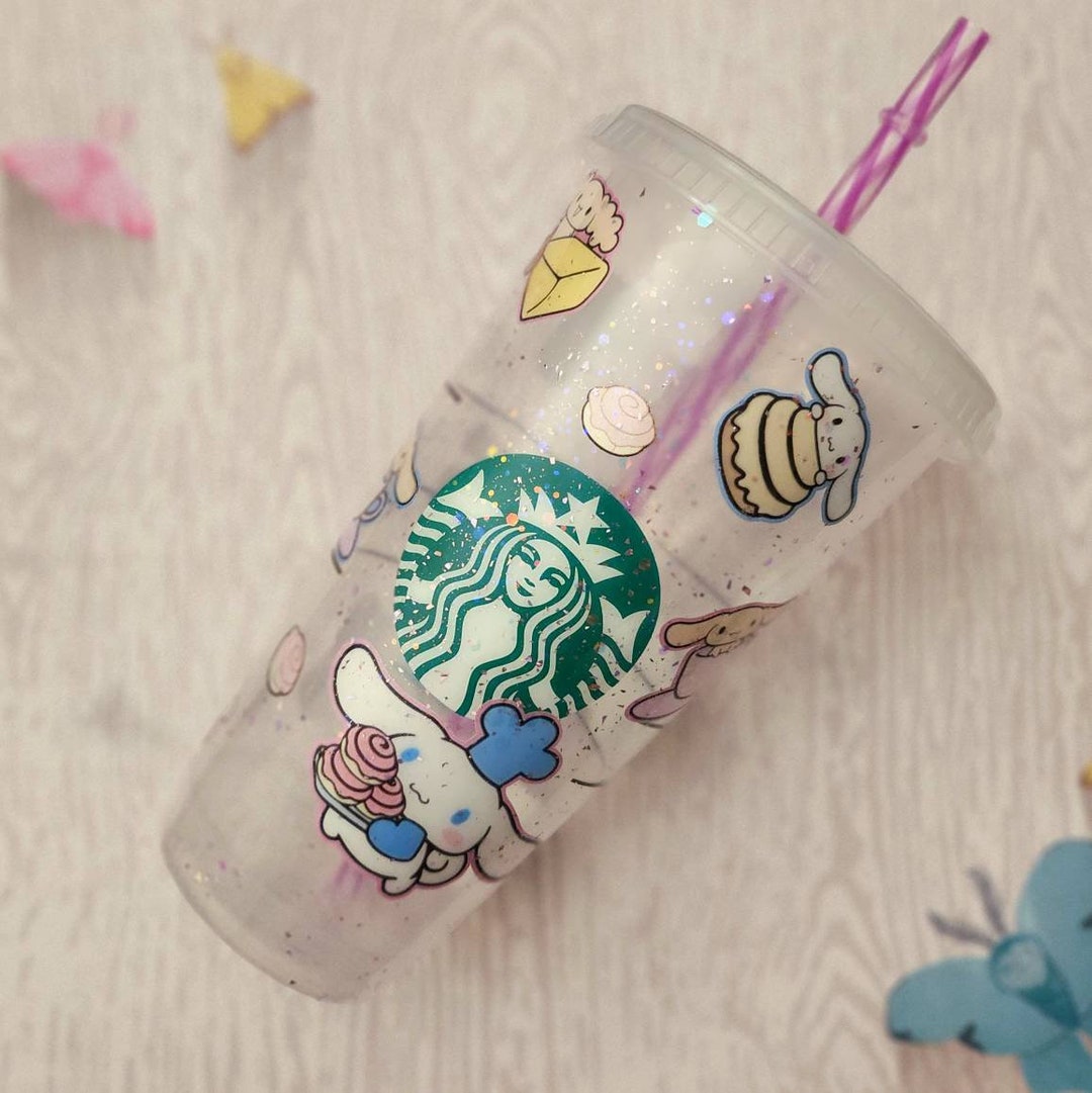 Handmade Kawaii Cinnamon Animal Starbucks Venti Cold Cup Tumbler Coated ...