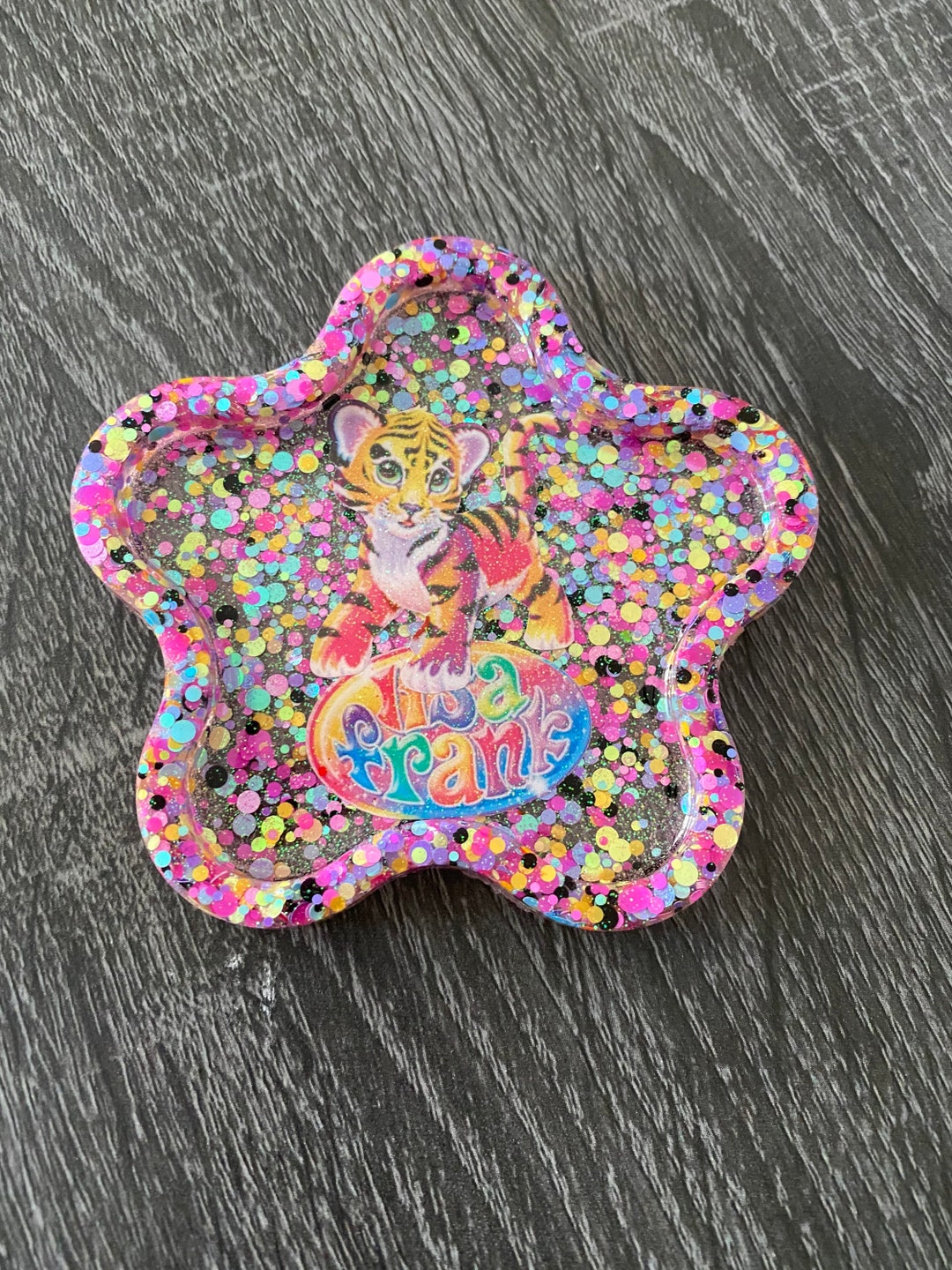 Tiger Inspired Coaster Trinket Tray Made From Epoxy Resin and Glitter ...