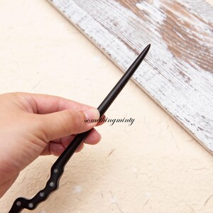 Handmade Big Dipper Design Wood Hair Stick, Glow in the Dark Hair Stick ...