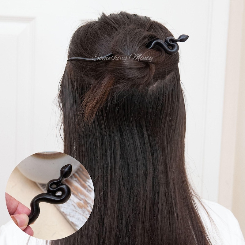 Wooden Hair Stick Snake - Etsy