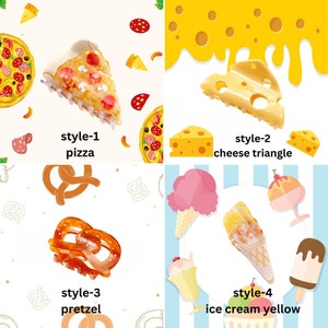 Playful Delicious Chic Hair Clip, Fun Food Hair Claw, Eco-friendly Hair ...