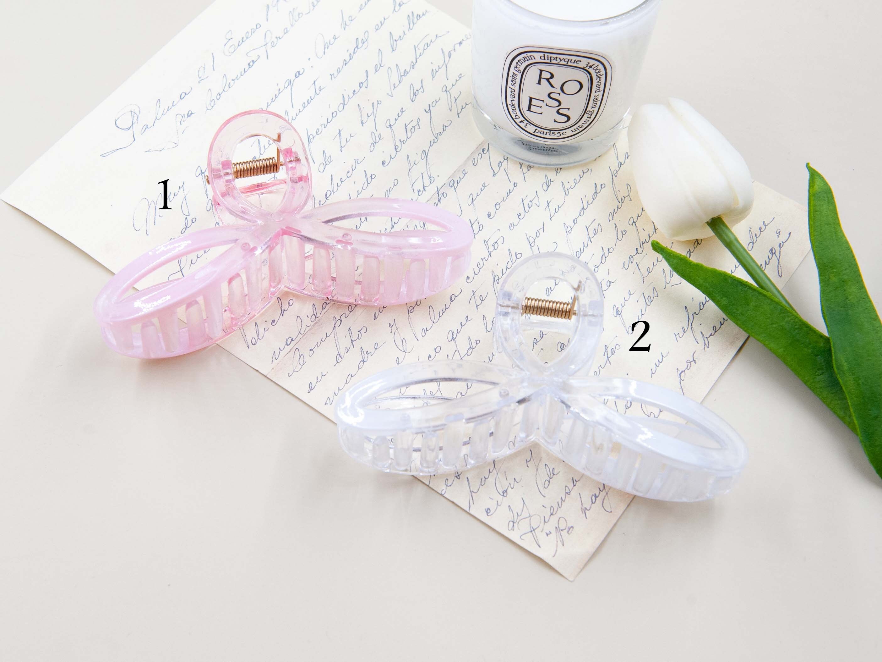 Large Transparent Twisted Hair Claw Clips/ Jelly Clear Twisted - Etsy