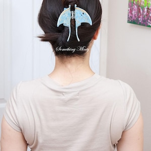 Custom Luna Moth Hair Claw Clip: Acetate Hair Accessory - Etsy