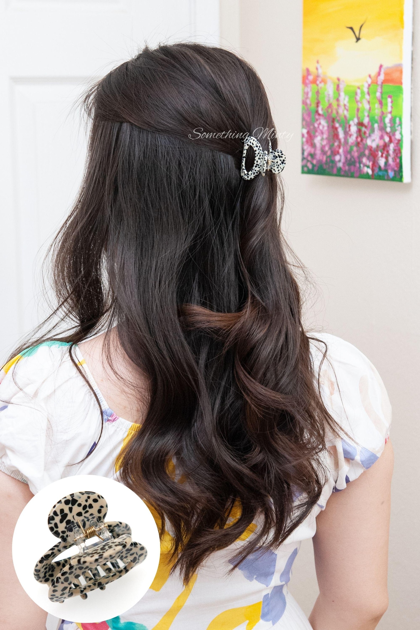Custom Initial Acetate Hair Claw: Small Hair Clip - Etsy