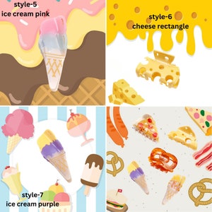 Playful Delicious Chic Hair Clip, Fun Food Hair Claw, Eco-friendly Hair ...