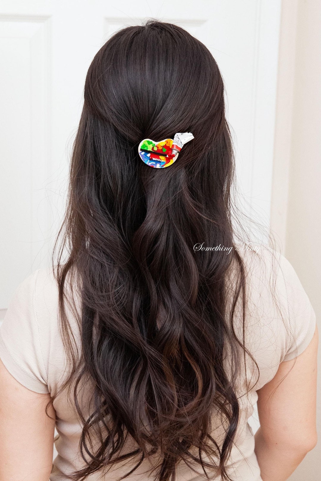 Handmade Paint Palette Hair Clip: Artisan Alligator Clip - Etsy