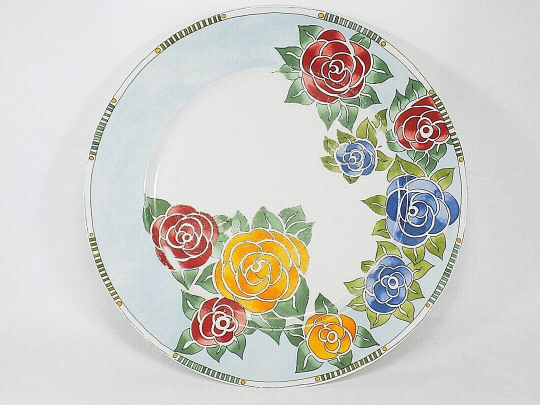 Dansk Danika Rose Porcelain Floral Dinner Plate - Etsy