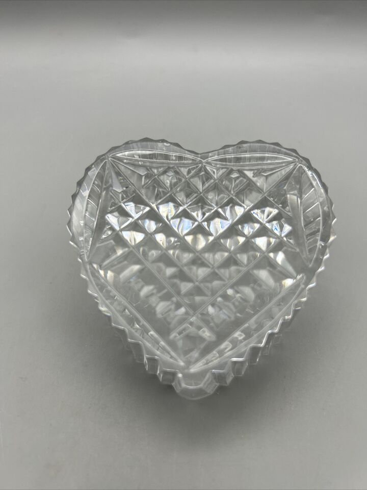 Waterford Crystal Heart Paperweight Signed Faceted Art Deco Mother's ...