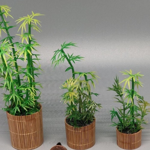Miniature Dollhouse Bamboo Floor Plants - Etsy