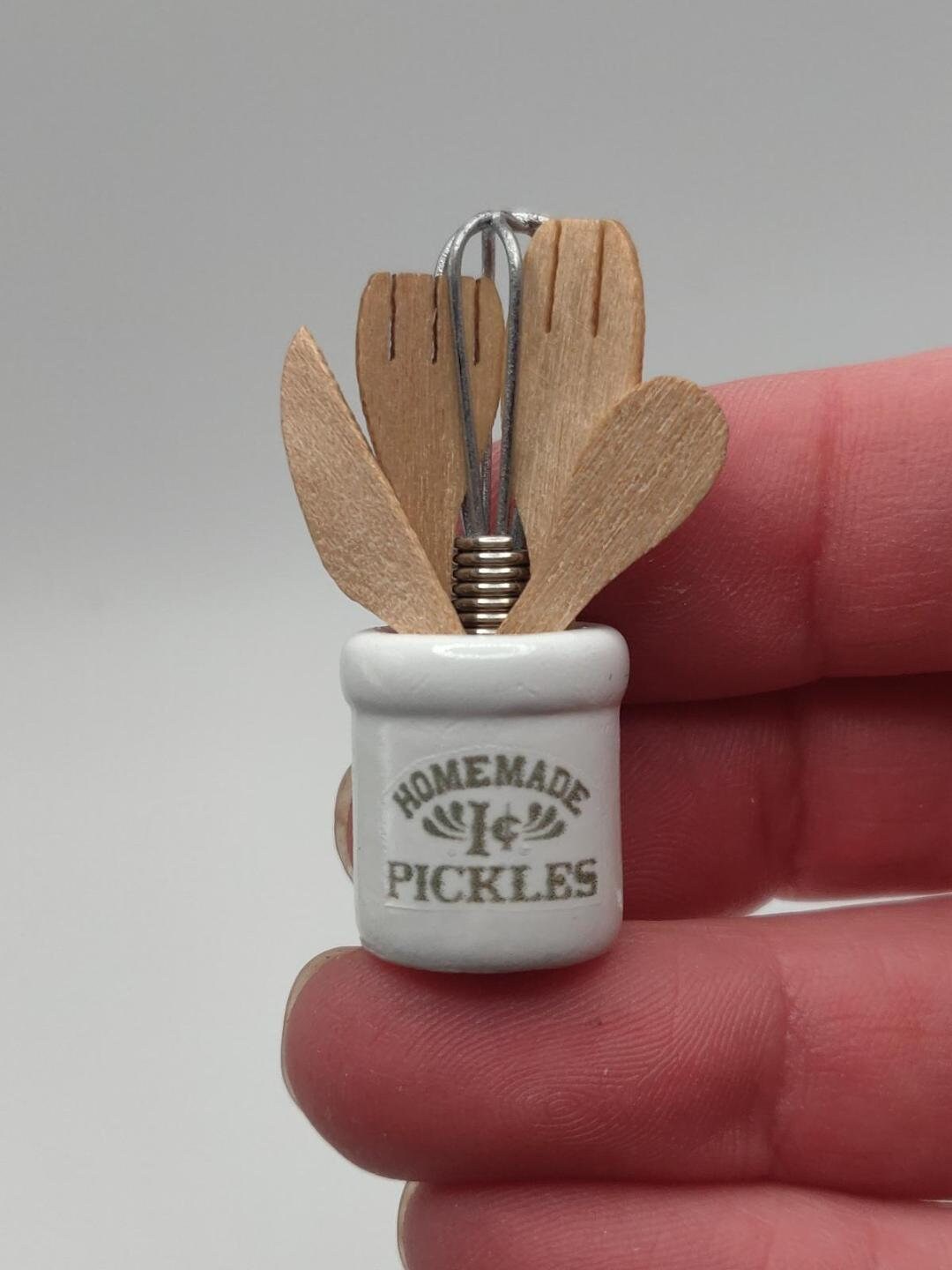 Miniature Friends TV Show Homemade Pickle Jar/kitchen Utensil Crock 1: ...